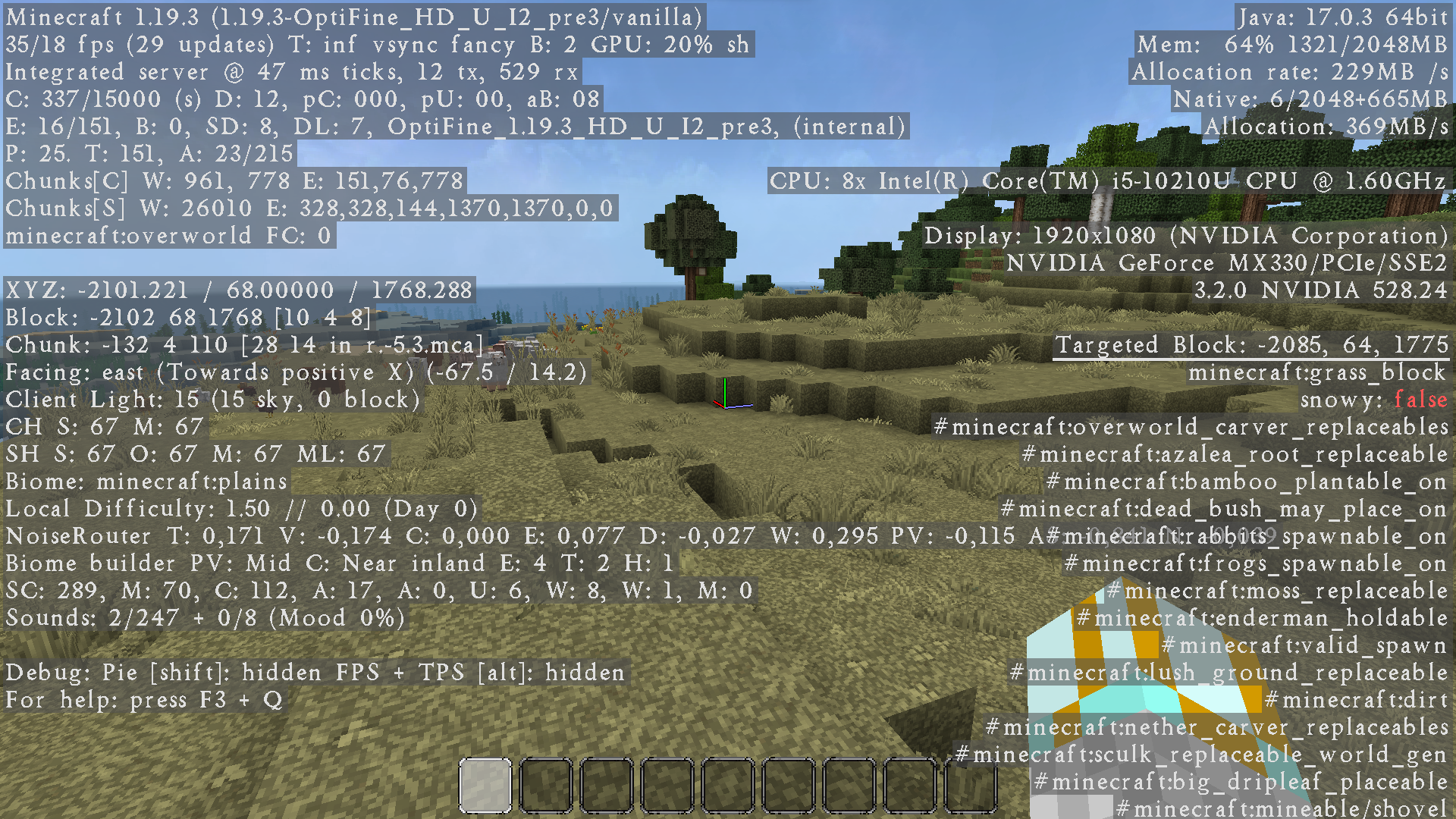 Grass block biom colors rendering incorrectly · Issue #7259 · sp614x/optifine · GitHub