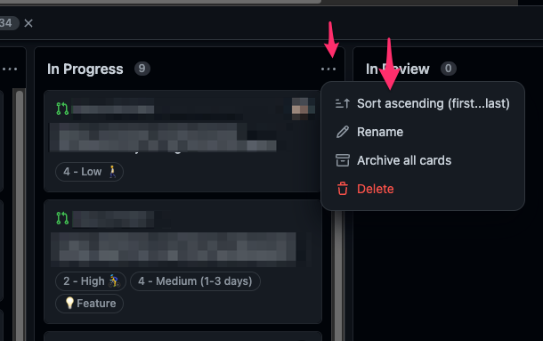 Ability to sort kanban columns by fields in projects beta · community · Discussion #7129 · GitHub