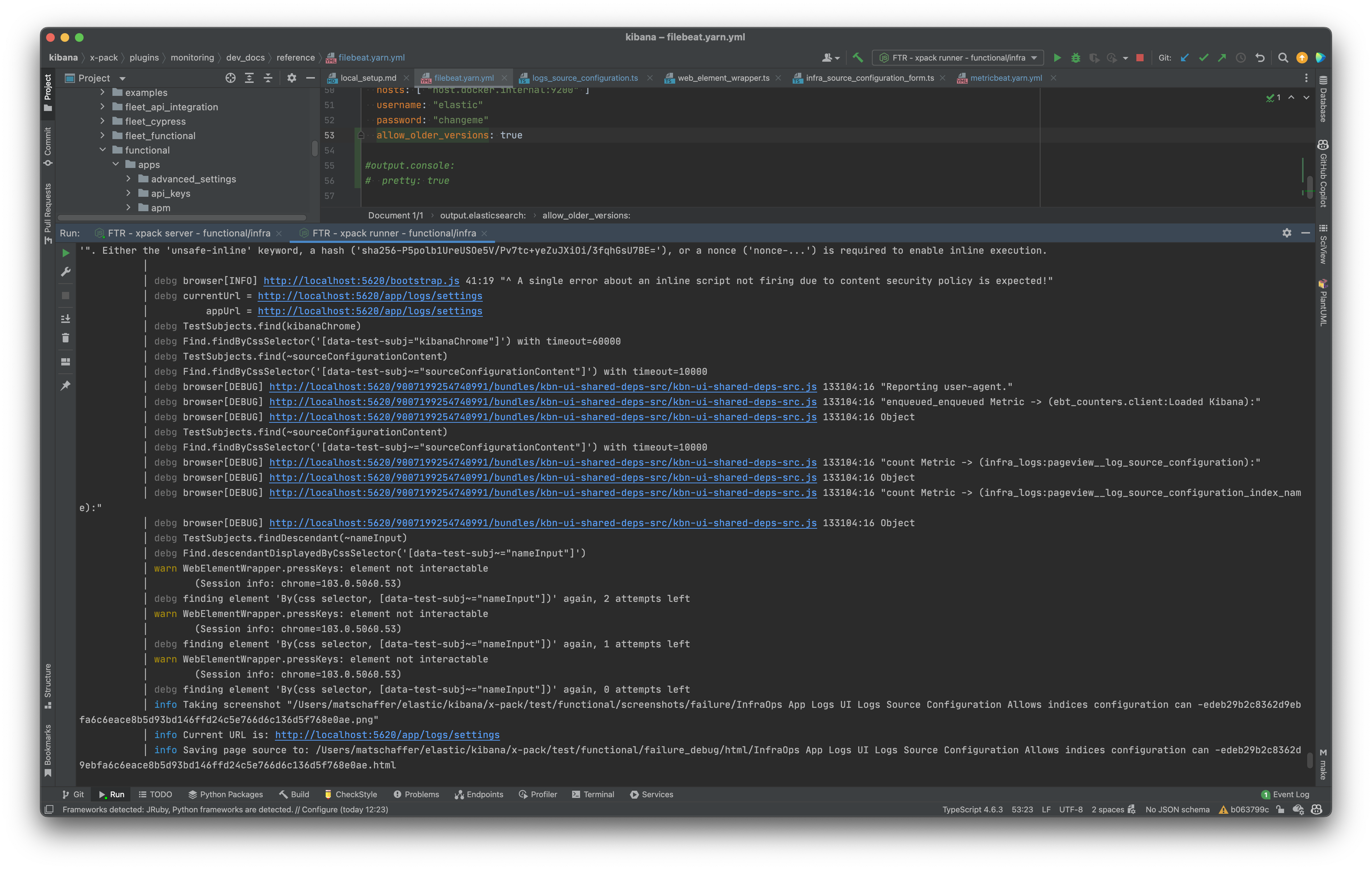 Failing Test Chrome X Pack Ui Functional Testsx Packtestfunctional 