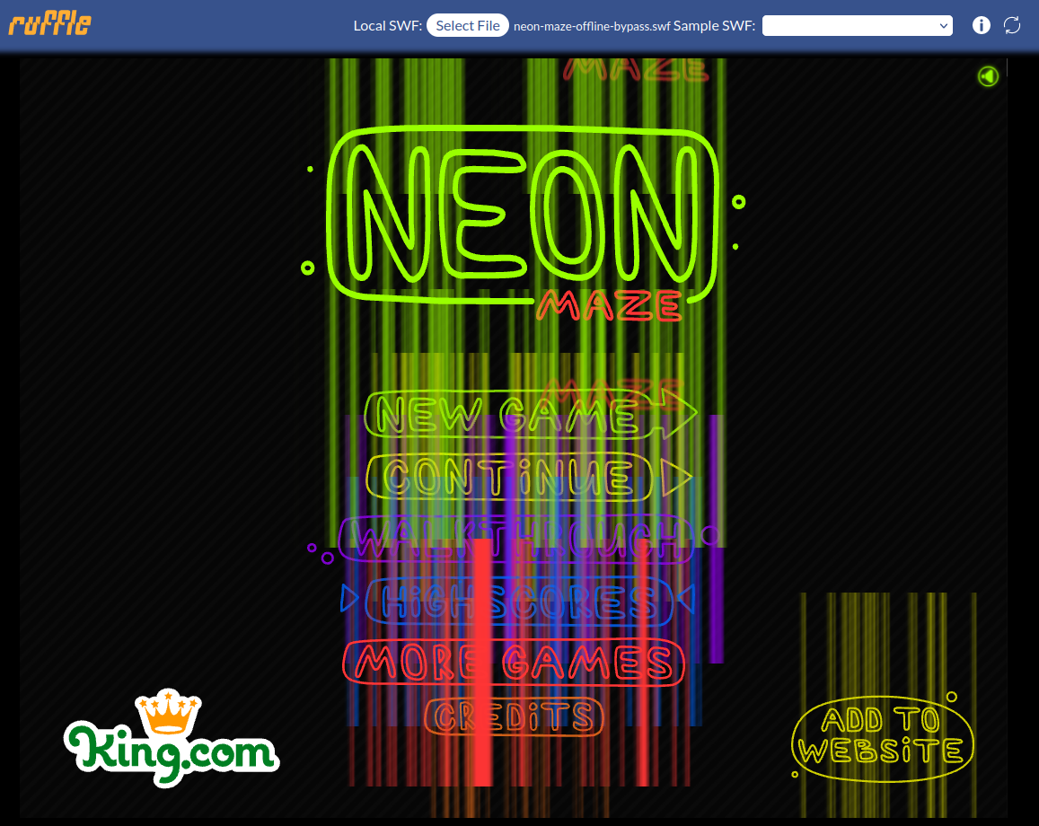 Neon Maze - neon graphical glitches on Firefox · Issue #13040 · ruffle ...