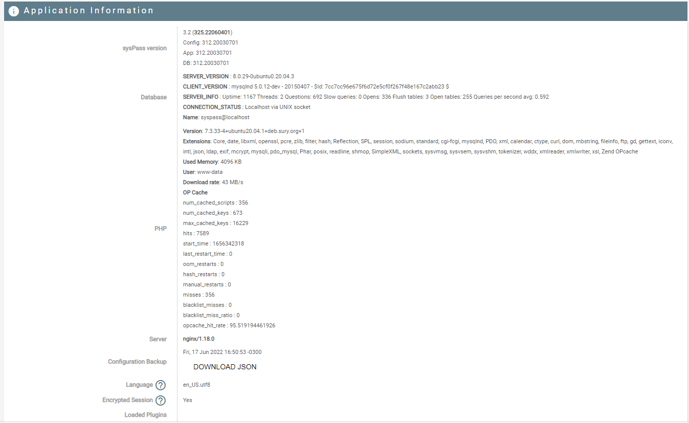 Error in SP\Core\Acl\Actions::loadCache · Issue #1851 · nuxsmin/sysPass · GitHub