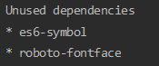 False positive with roboto-fontface · Issue #587 · depcheck/depcheck · GitHub