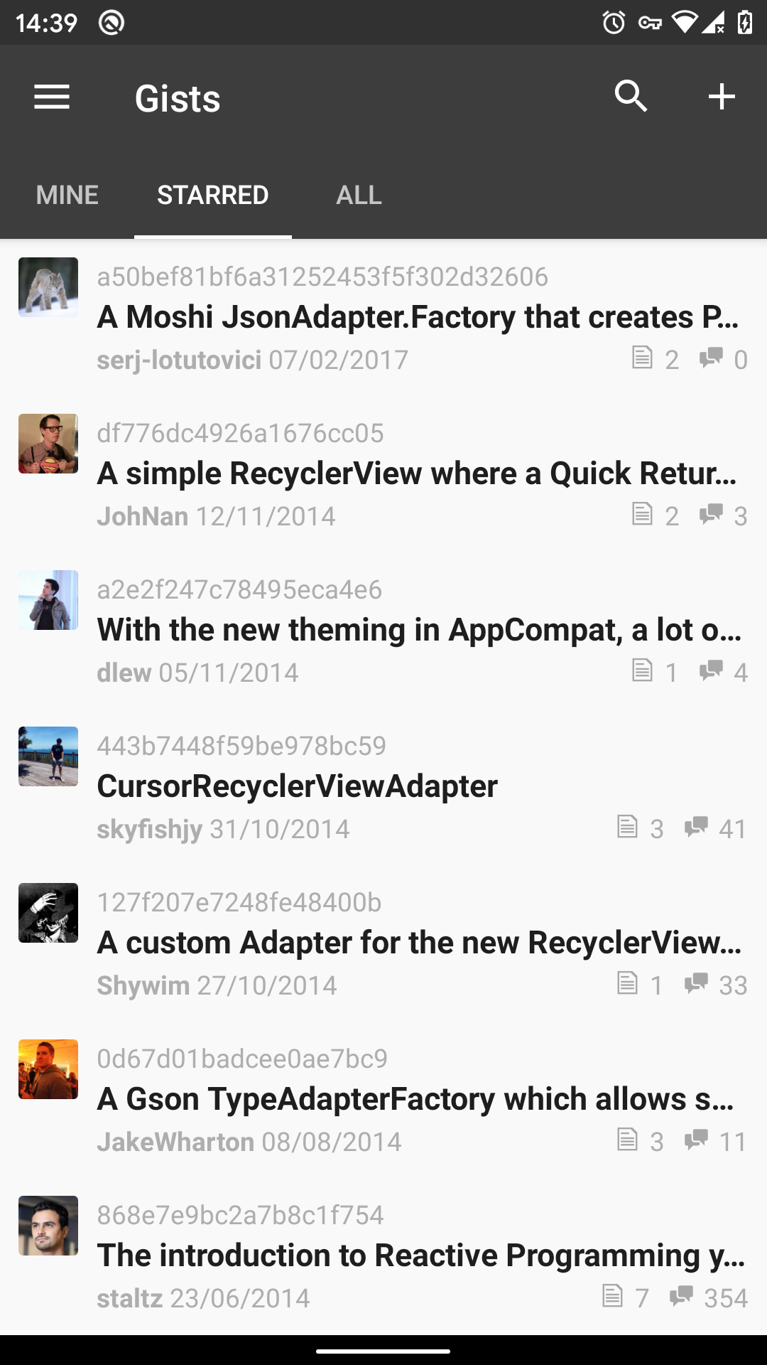 Remove Gist # on Gist Dashboard · Issue #27 · pockethub/PocketHub · GitHub