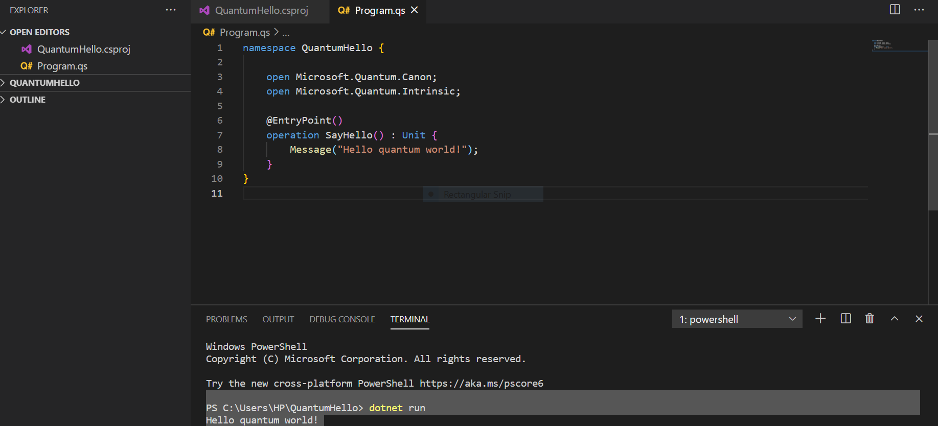 VSCode: Creating first Q# project fails · Issue #848 · microsoft/qsharp-compiler · GitHub
