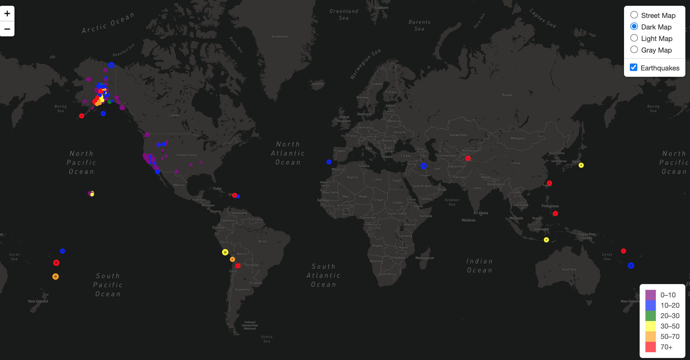 GitHub - jaredhazlett/leaflet-earthquake-maps: This project plots ...