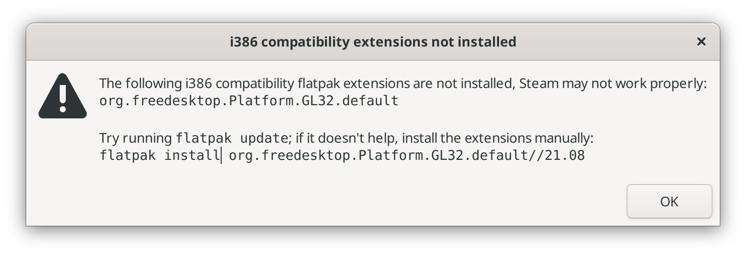 mesa-git not recognized by steam_wrapper.py · Issue #912 · flathub/com.valvesoftware.Steam · GitHub