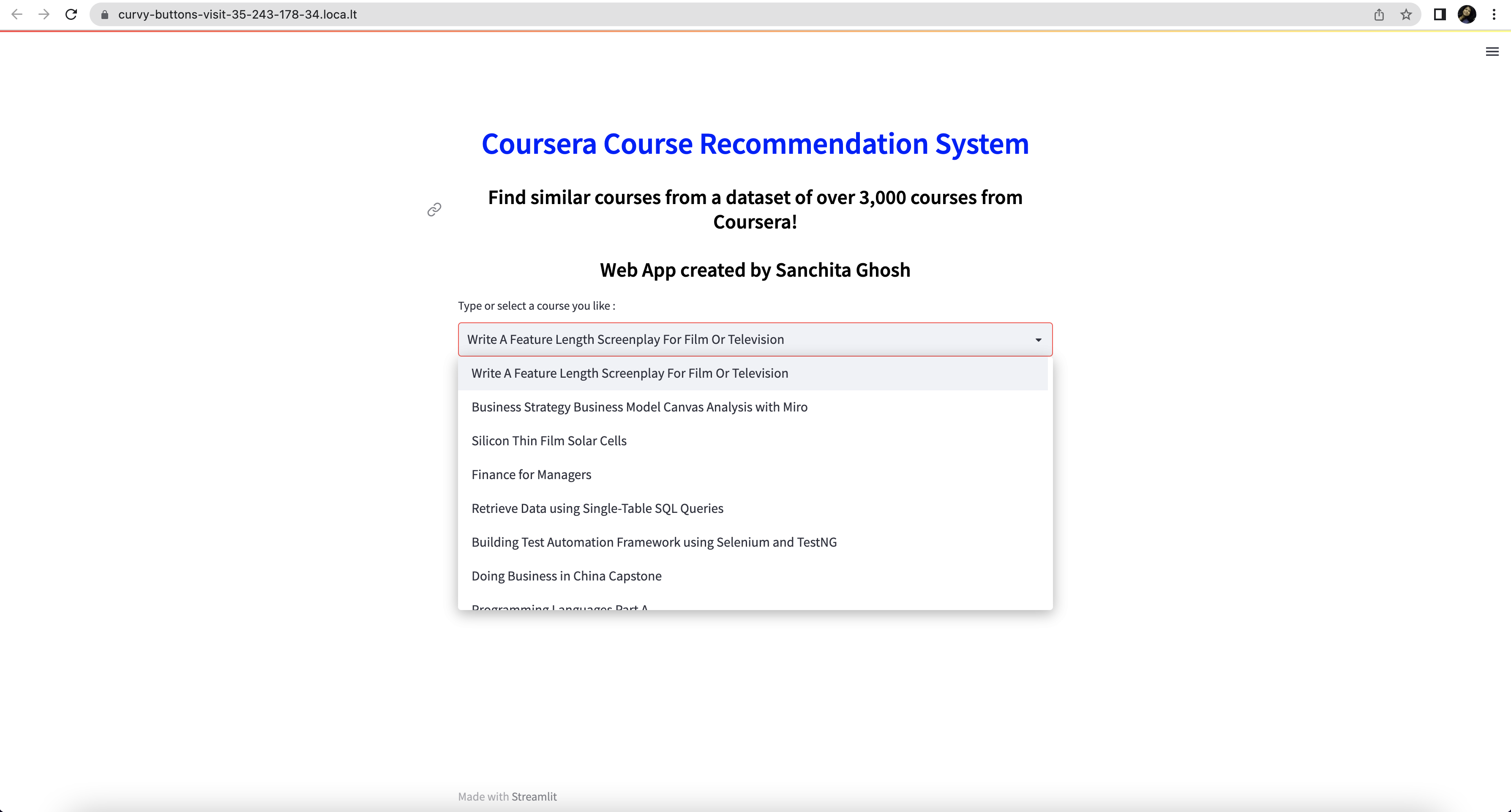 GitHub - sanchitag507/Course_Recommender-webapp