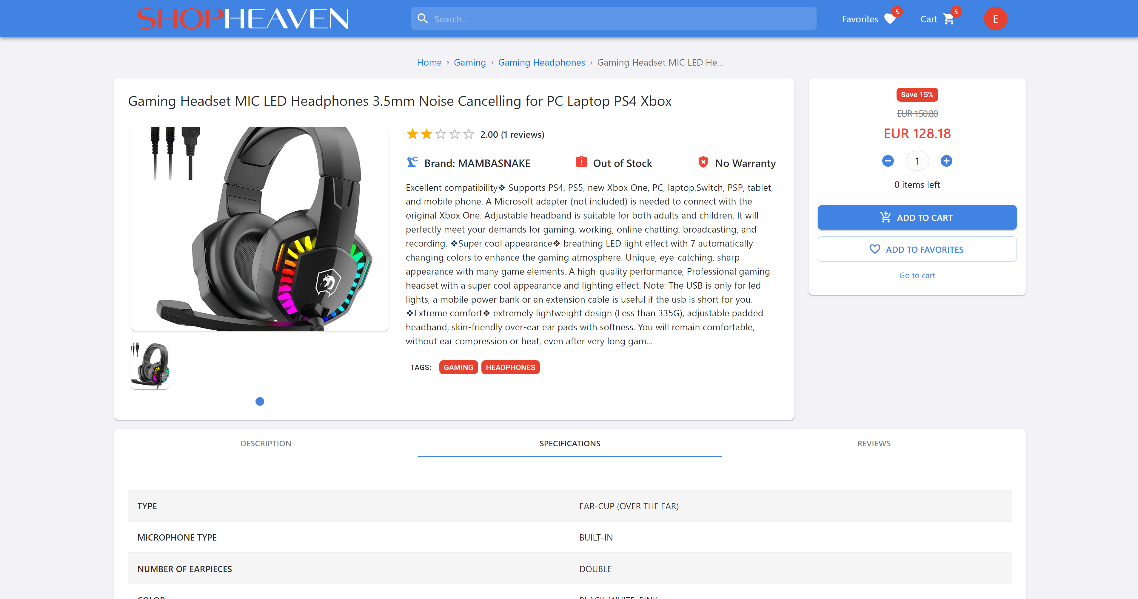 GitHub - VasilDimitroff/ShopHeaven: Online shop with React.js, MaterialUI and ASP.NET Core