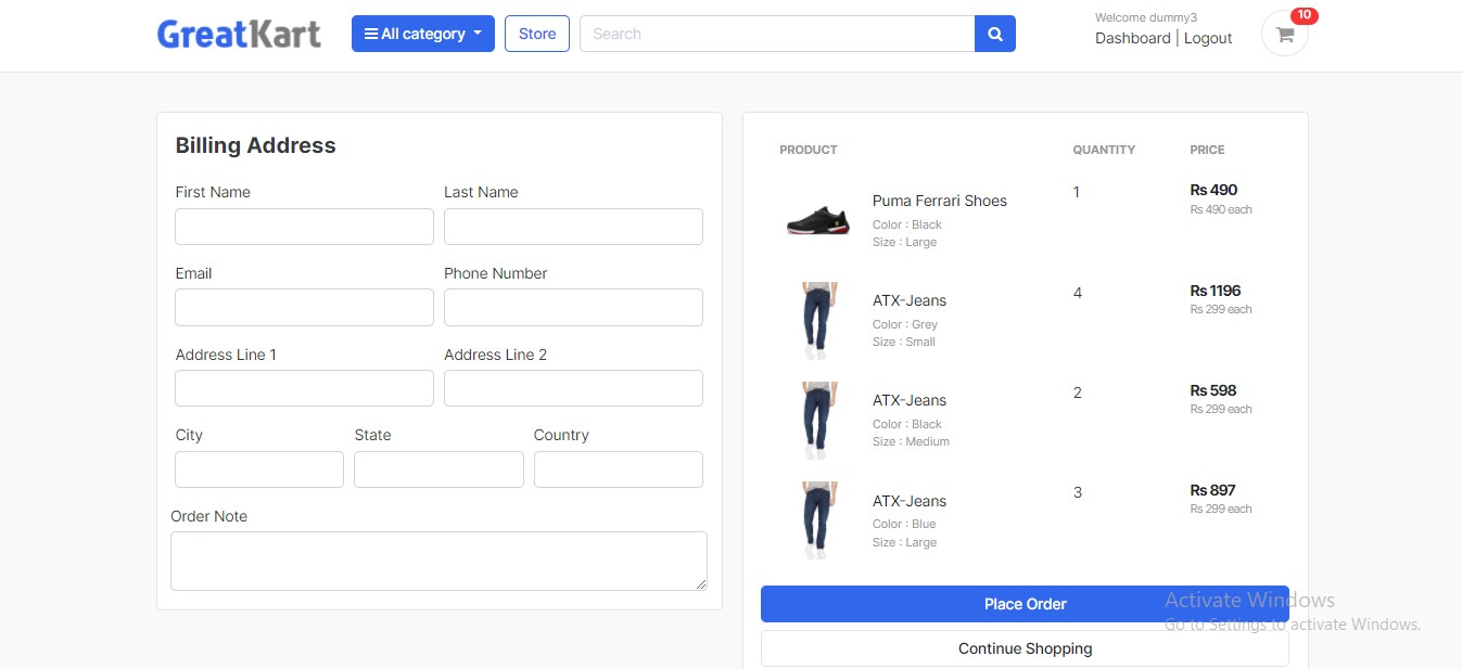 GitHub - dAnkc0der/greatkart-django
