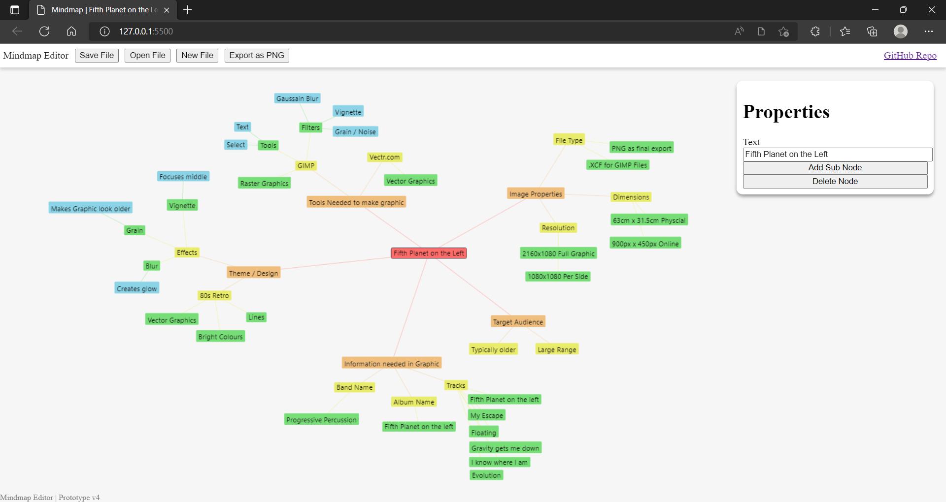 GitHub - FrederoxDev/mindmap: An online tool for creating digital mindmaps