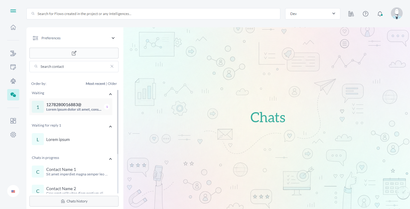 GitHub - weni-ai/chats-webapp: MVP (front-end) do Chats, a nova plataforma de atendimento humano ...