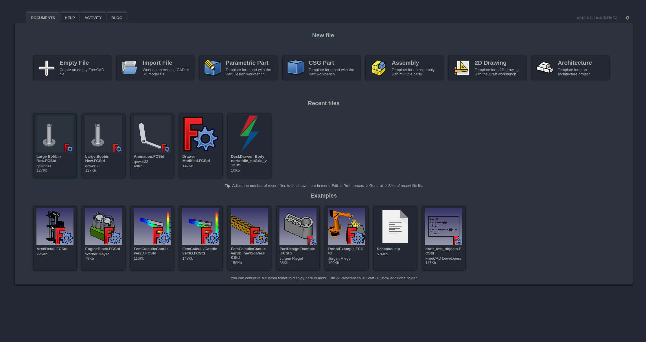 [feature] Start Page New File Templates · Issue 10165 · Freecad Freecad · Github