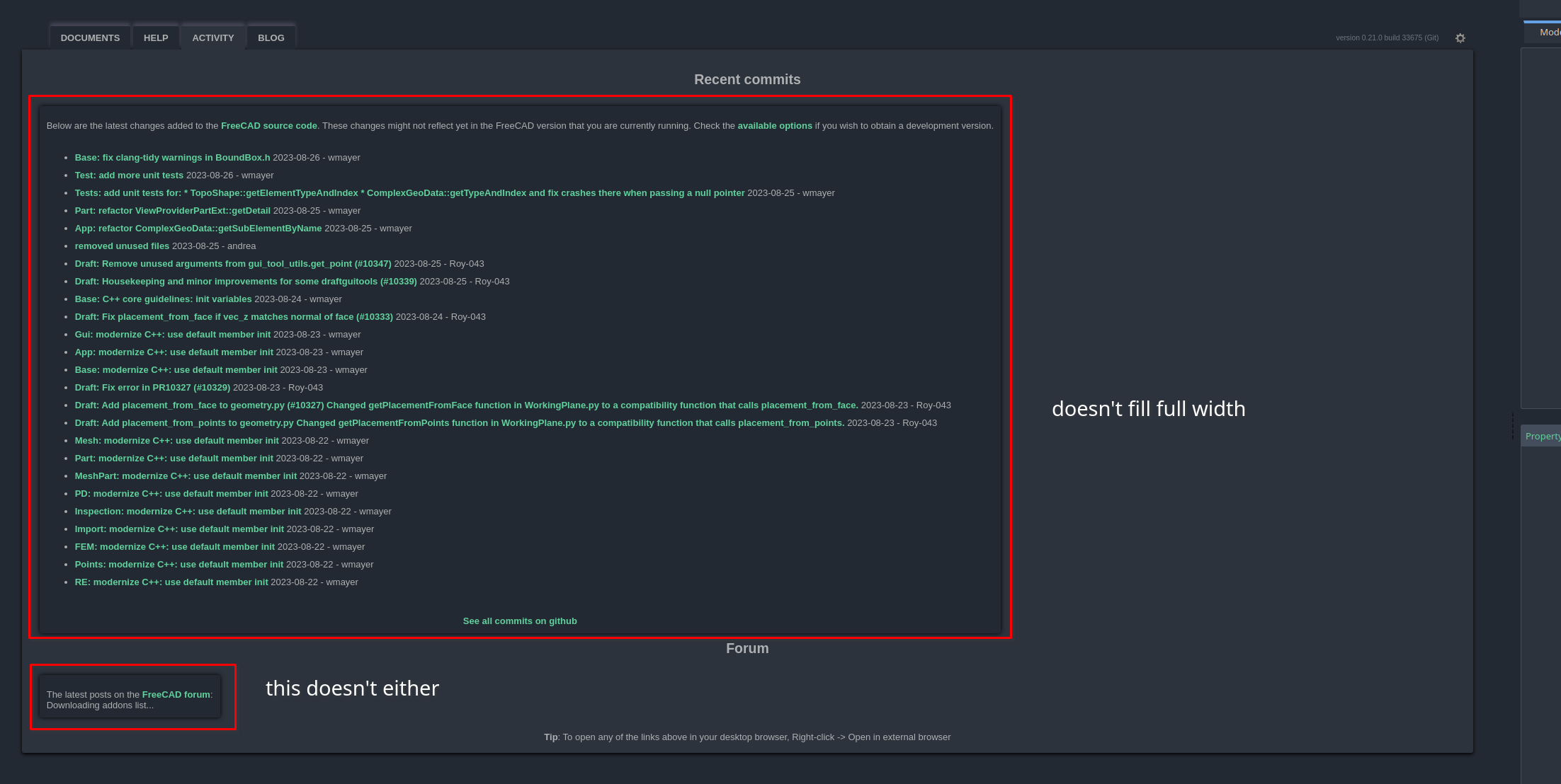 [Problem] StartPage has a number of visual styling issues · Issue #10381 · FreeCAD/FreeCAD · GitHub