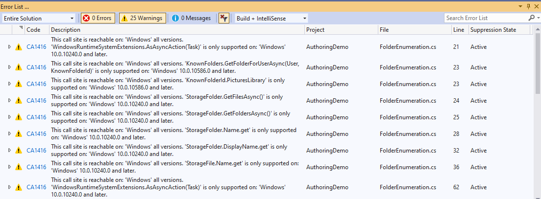 Authoring Component With Sdk Types Raises Ca1416 Warnings · Issue 729 