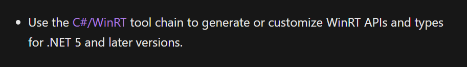 I can't use WinRT Components. · Issue #28741 · dotnet/docs · GitHub