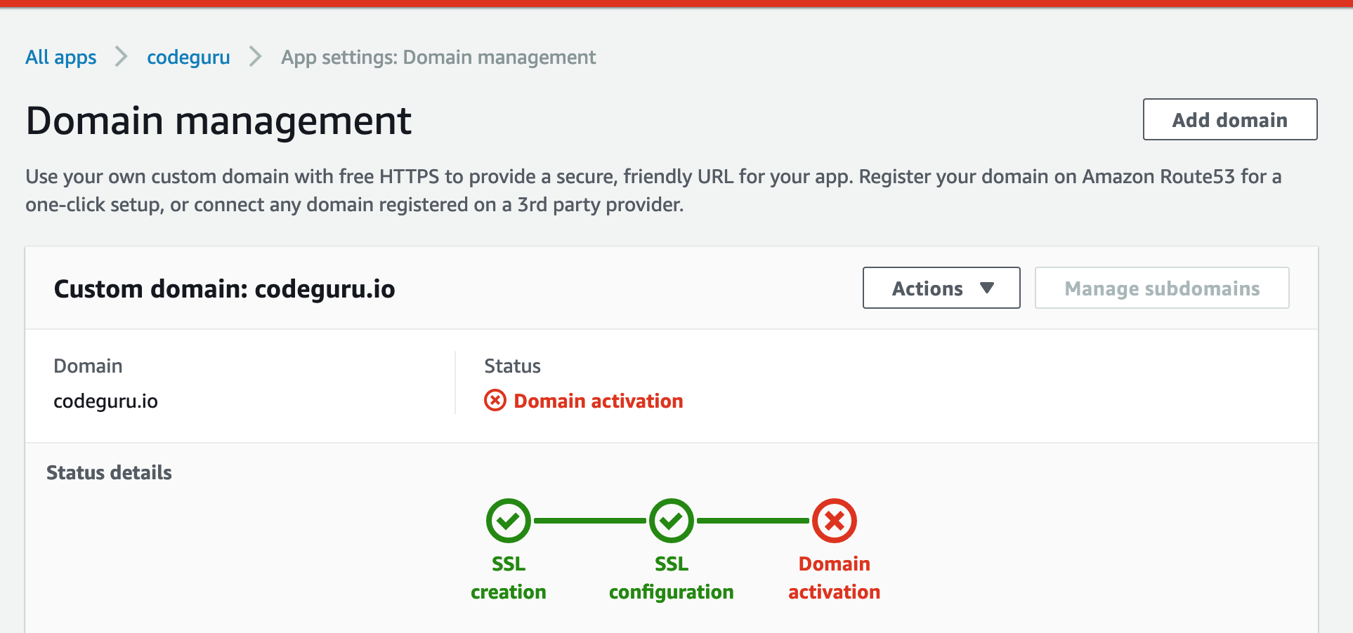 Stuck In Ssl Configuration For Couple Of Hours · Issue 937 · Aws Amplifyamplify Hosting · Github