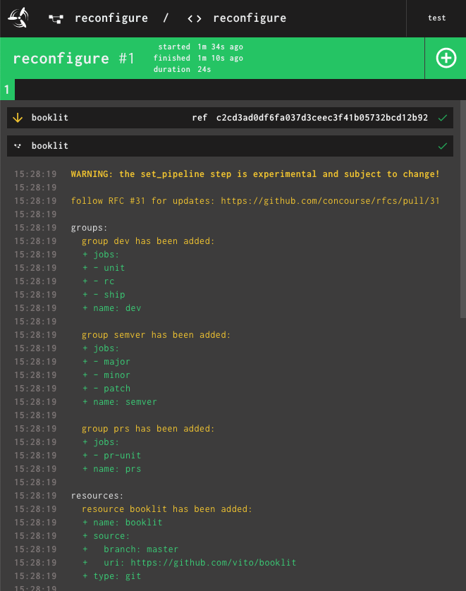 UX: `set_pipeline` steps on the build page · Issue #4255 · concourse/concourse · GitHub