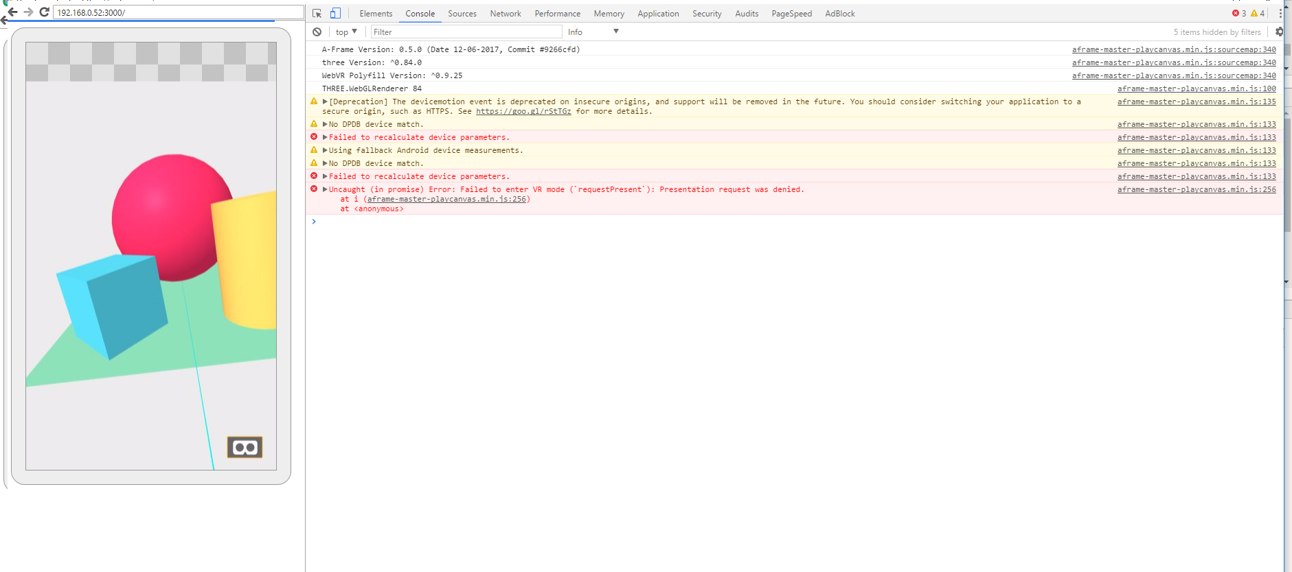 Daydream controller doesnt work and entering VR mode throws a critical error · Issue #2769 ...