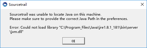 Sourcetrail was unable to locate Java on this machine. · Issue #600 ...
