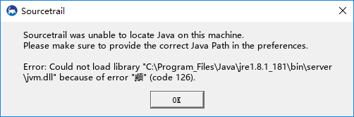 Sourcetrail was unable to locate Java on this machine. · Issue #600 ...
