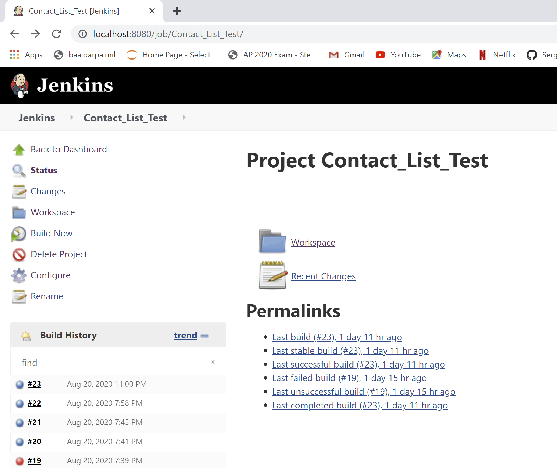 Jenkins Console Output Doesn t Display The Detailed Test Run Result
