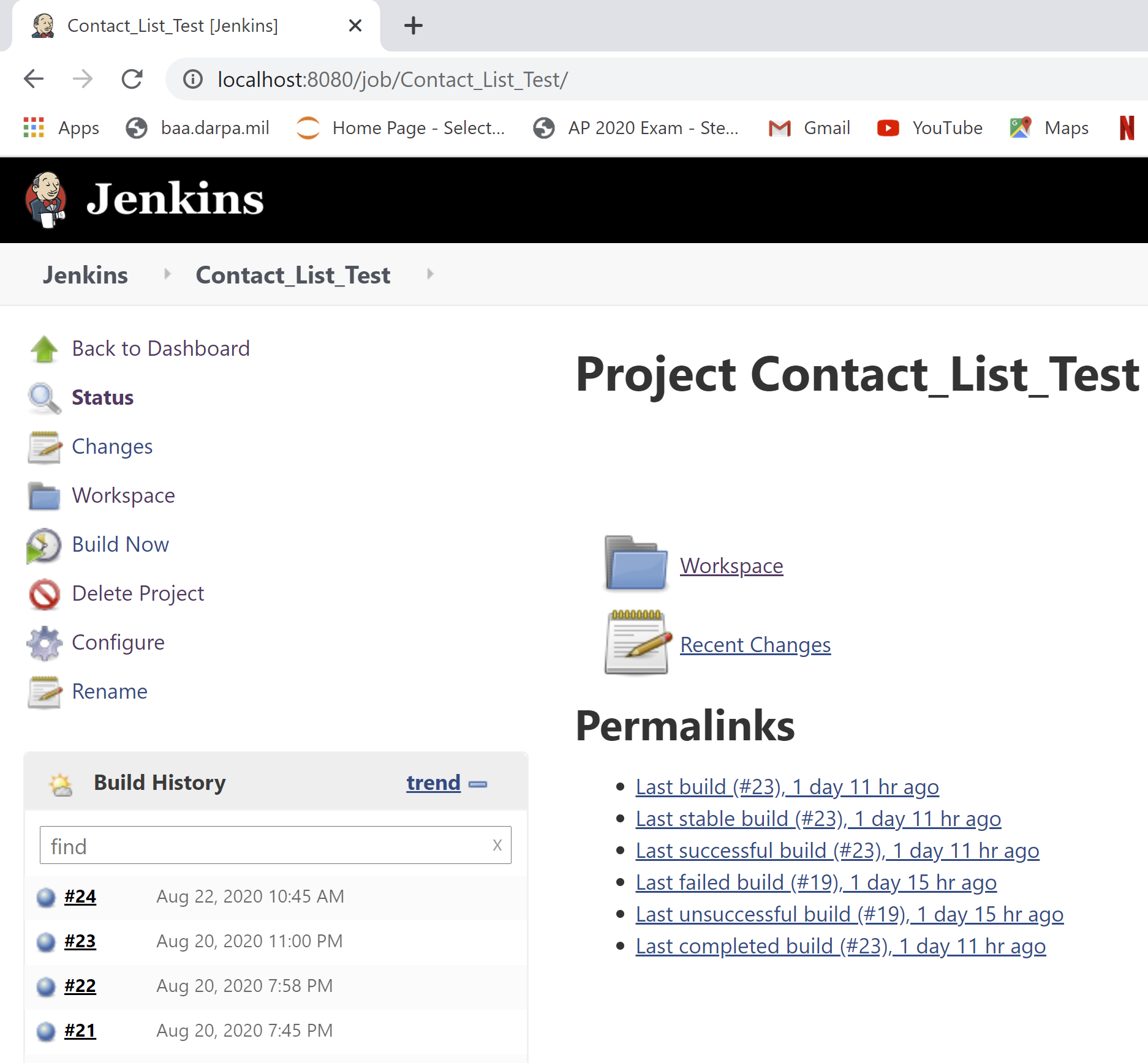 Jenkins Console Output doesn't display the detailed test run result ...