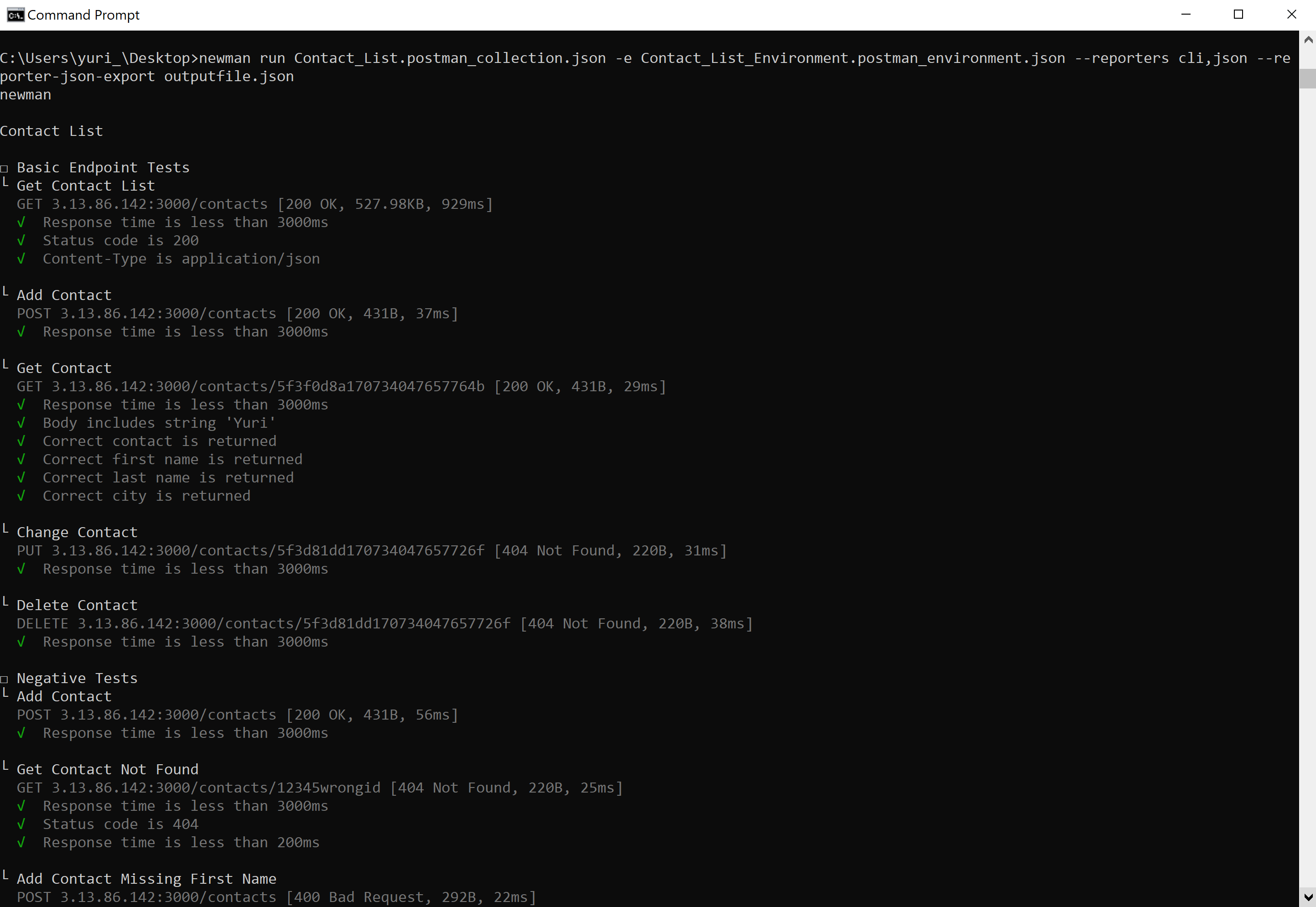 Jenkins Console Output doesn't display the detailed test run result ...