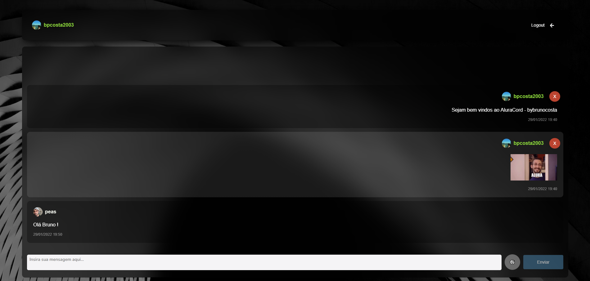 GitHub - bpcosta2003/aluracord