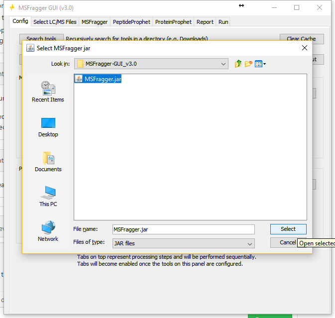 Installing and running MSFragger Gui 3.0 · Issue #18 · Nesvilab/FragPipe · GitHub