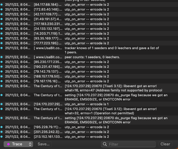 remove 'trace' option from message log UI · Issue #4233 · transmission/transmission · GitHub