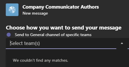 Unable to find Teams/Individuals to Message · Issue #215 · OfficeDev ...