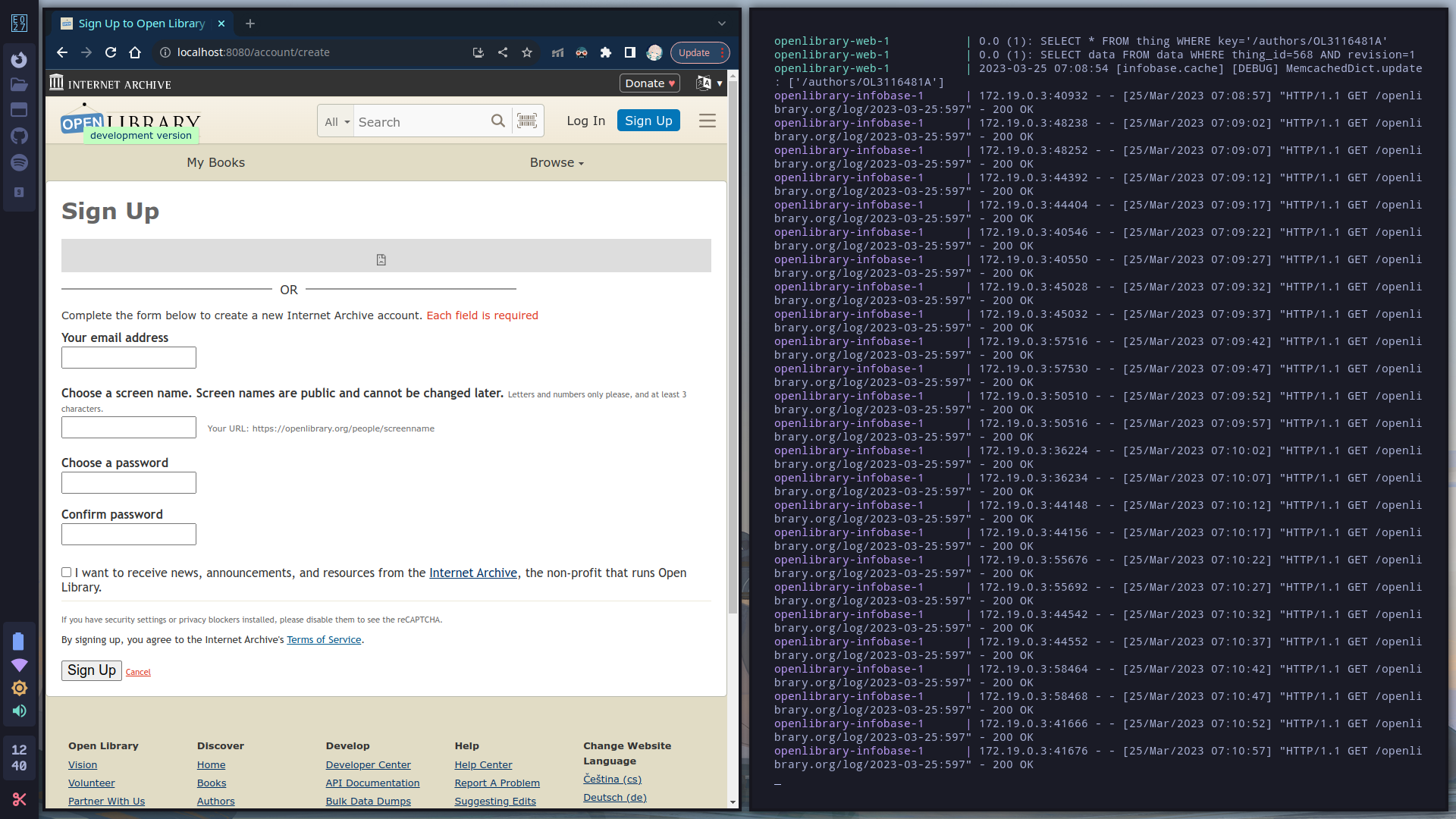 Error during local development setup. · Issue #7725 · internetarchive/openlibrary · GitHub