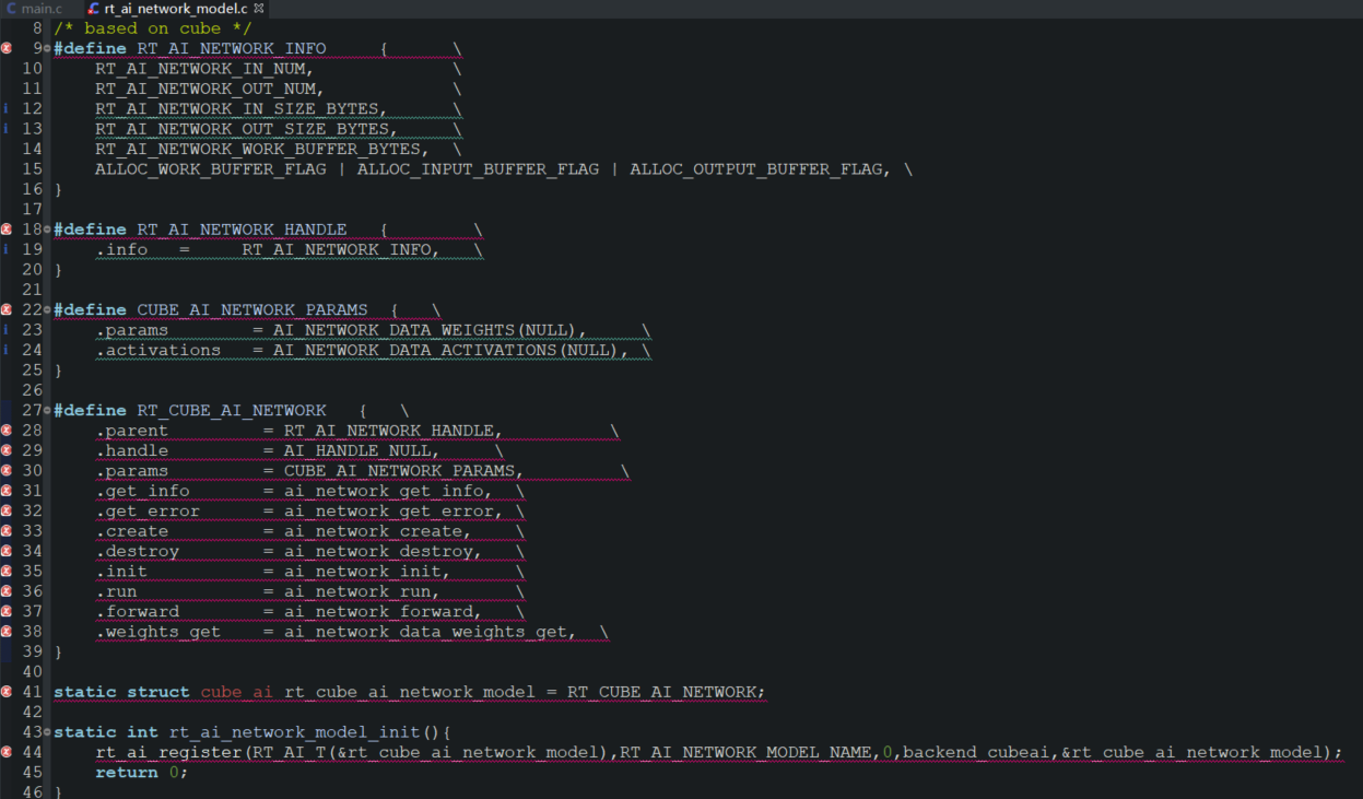 Compilation error occured in rt_ai_network_model.c for ART-Pi project when using X-CUBE-AI7 7.0. ...
