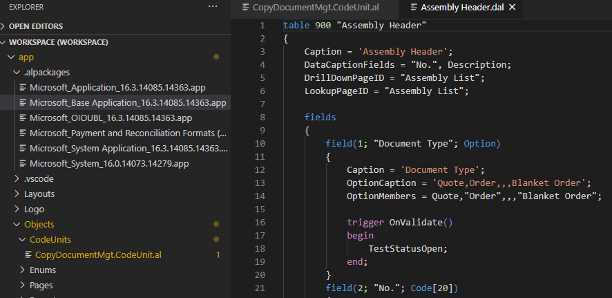 [Enum-Request] "Document Type" on TAB900 "Assembly Header" should be Enum · Issue #8225 ...