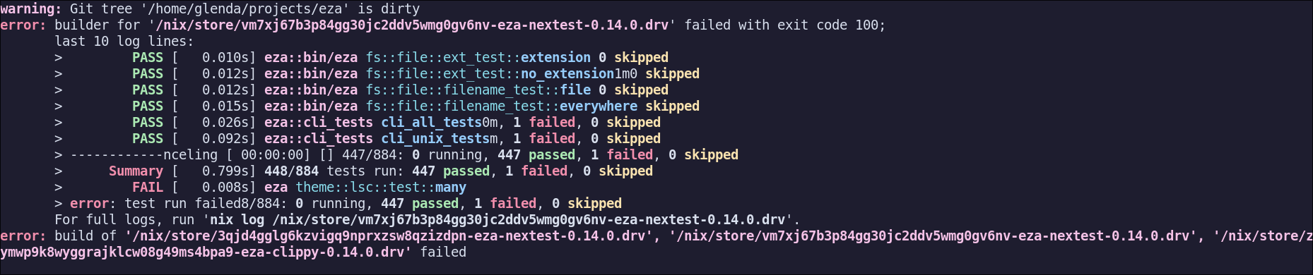 ci(nix): Migrate to crane (and speed up Nix CI) by 9glenda · Pull Request #462 · eza-community ...