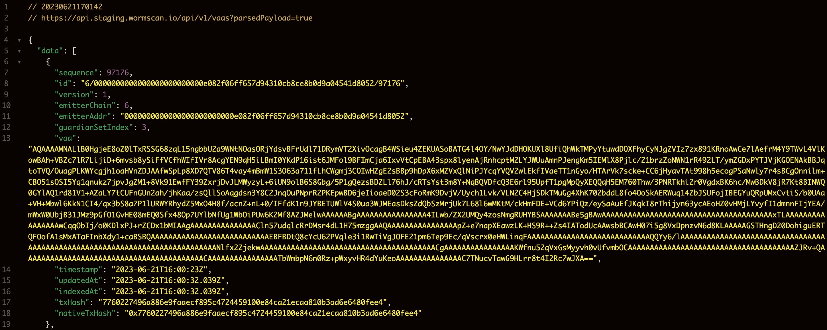 [QA] `api/v1/vaas?parsedPayload=true` doesn't bring payload data ...