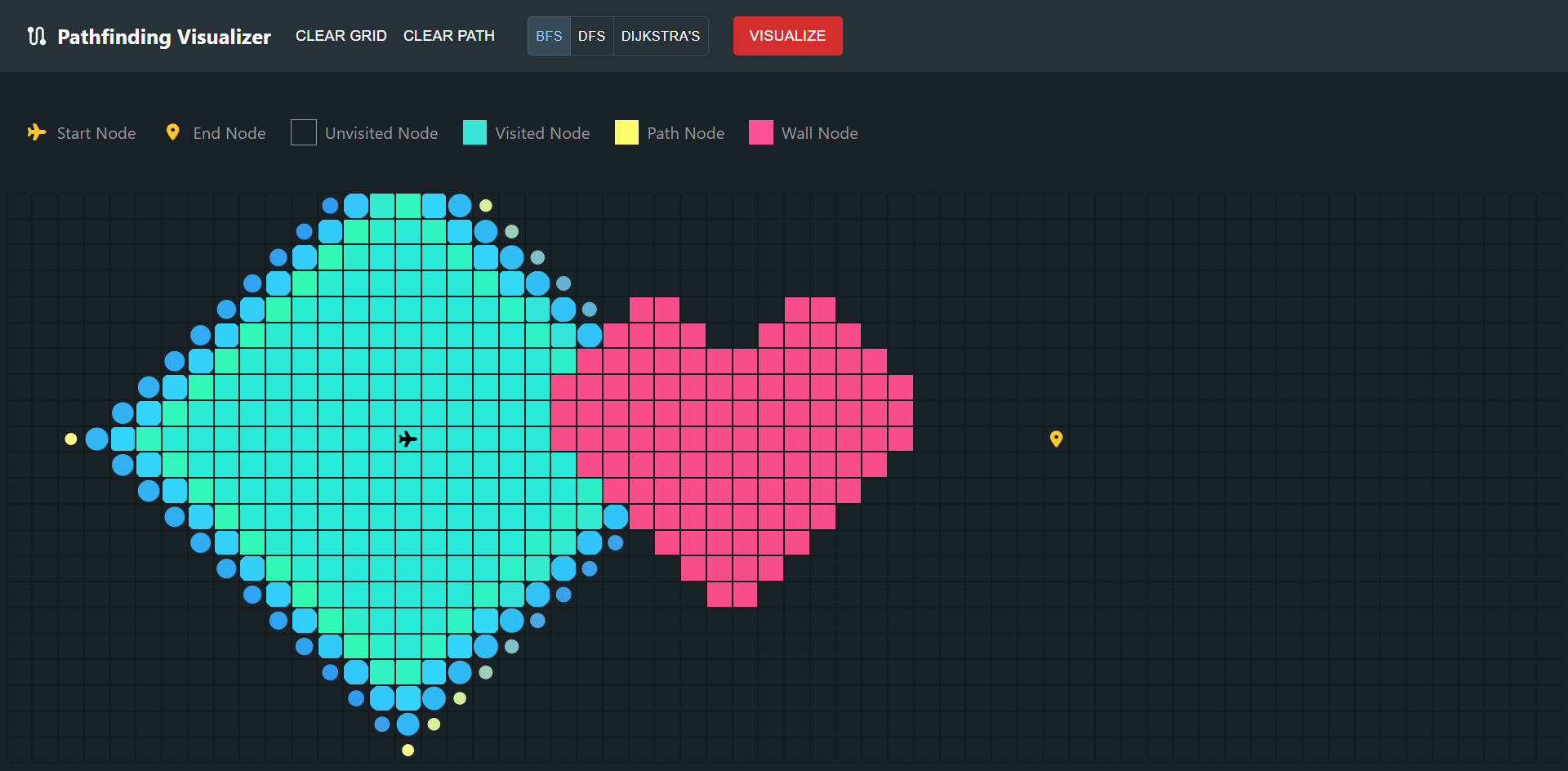 GitHub - karanarjunjr/pathfinding-visualizer