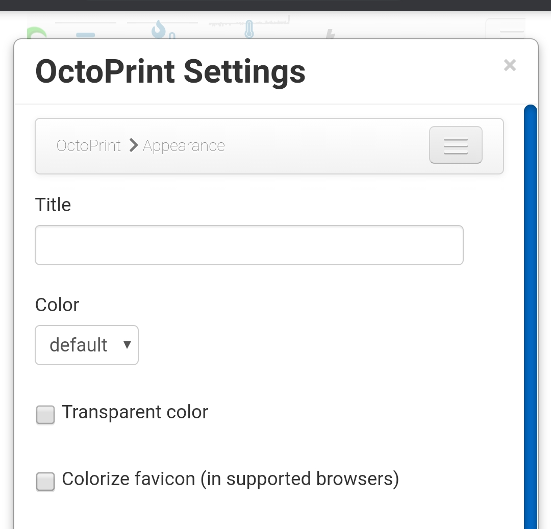 Top bar background not showing. · Issue #111 · LazeMSS/OctoPrint-UICustomizer · GitHub