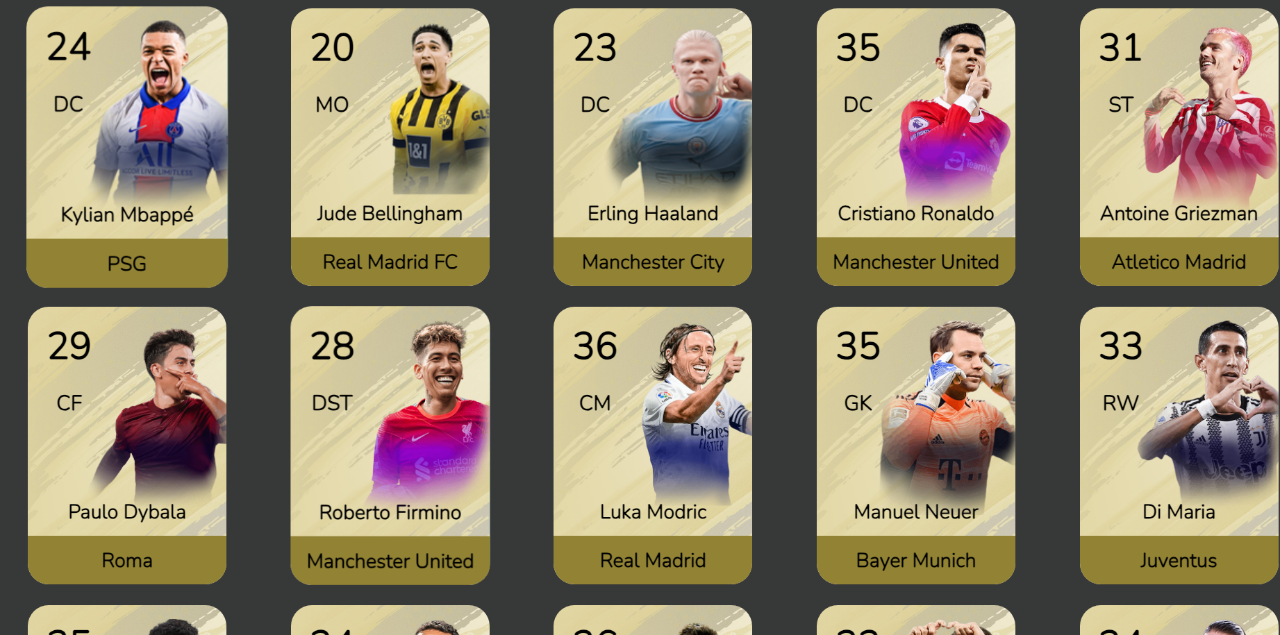 GitHub - AntonioPow24/fifaCards: This is a Card Fifa's page that shows ...