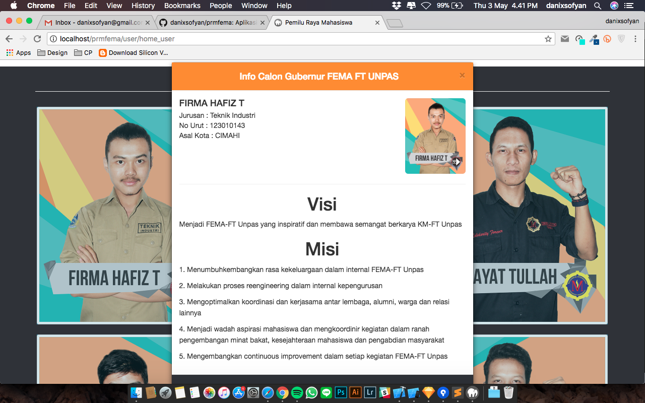 GitHub - danixsofyan/prmfema: PHP Code Igniter - Aplikasi E-votting federasi mahasiswa