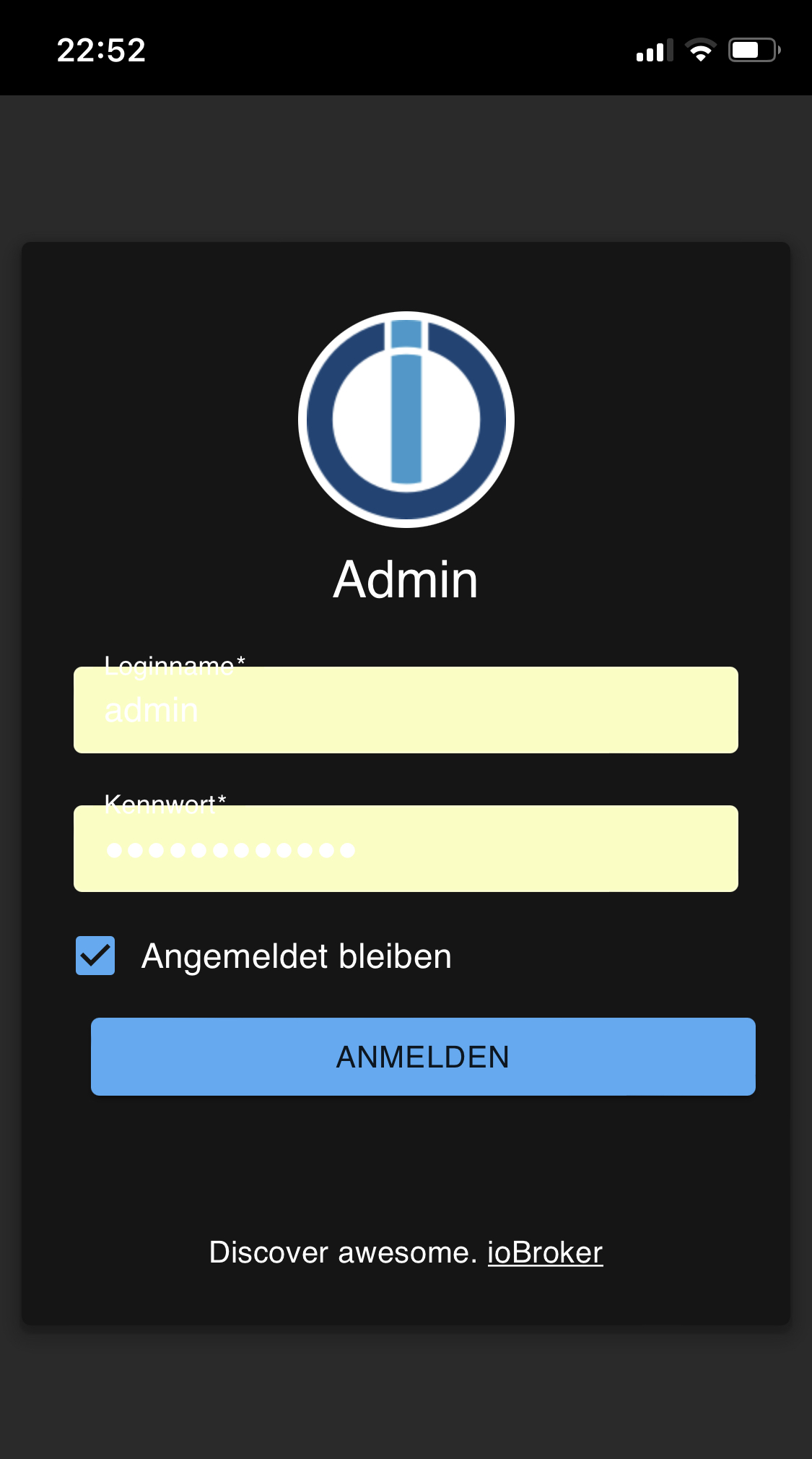 unable to read credentials on login page (autocomplete) · Issue #1654 · ioBroker/ioBroker.admin ...