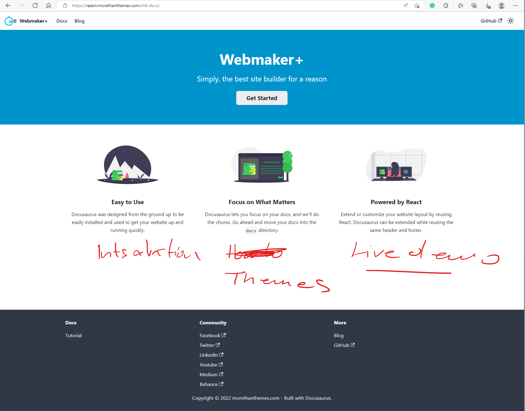 Change the prompts in the home page · Issue #72 · morethanthemes/docs · GitHub