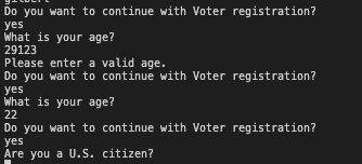 GitHub - Malcolm777/voter_registration: The application will prompt the user for their first ...