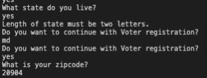 GitHub - Malcolm777/voter_registration: The application will prompt the user for their first ...