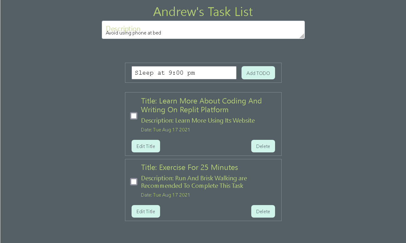 GitHub - princeanire/andrew-react-coding-journal: A todo list and a ...