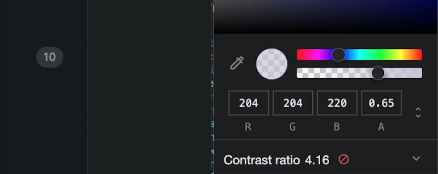 [Accessibility visual improvement] Color contrast failure for Tabs ...