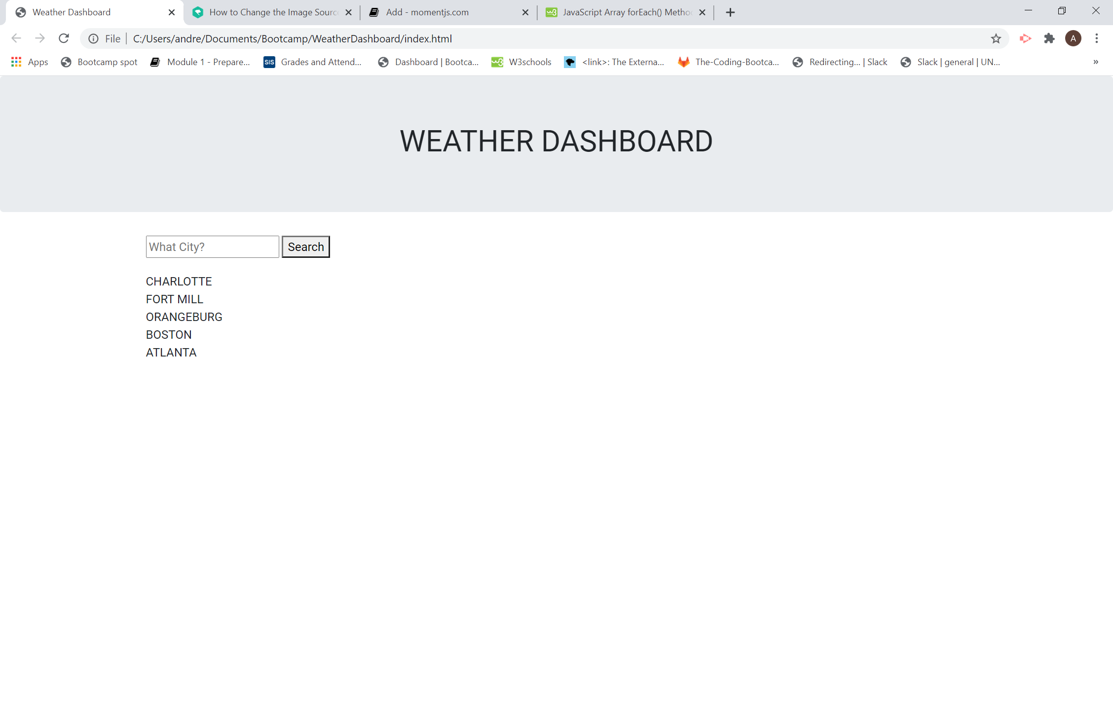 GitHub - AndreeDantzler/WeatherDashboard