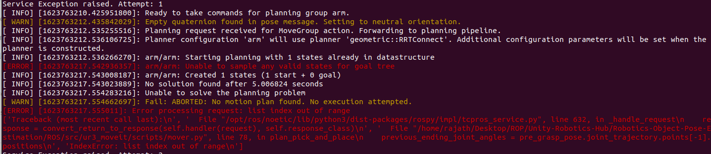 Error In Moverpy · Issue 33 · Unity Technologiesrobotics Object Pose Estimation · Github