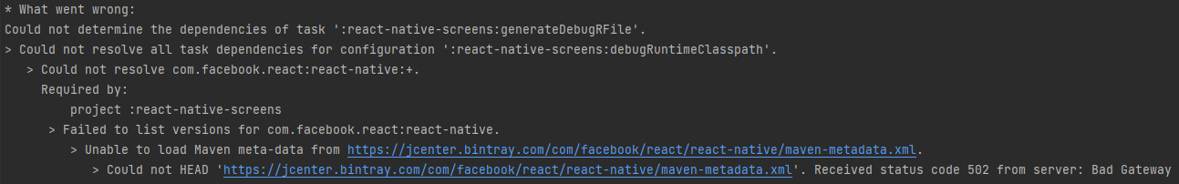 Build Getting Failed With Unable To Load Maven Meta Data From