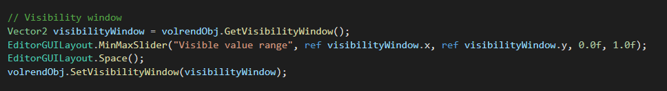 Unnecessary calls to VolumeRenderedObject.SetVisibilityWindow · Issue #76 · mlavik1 ...